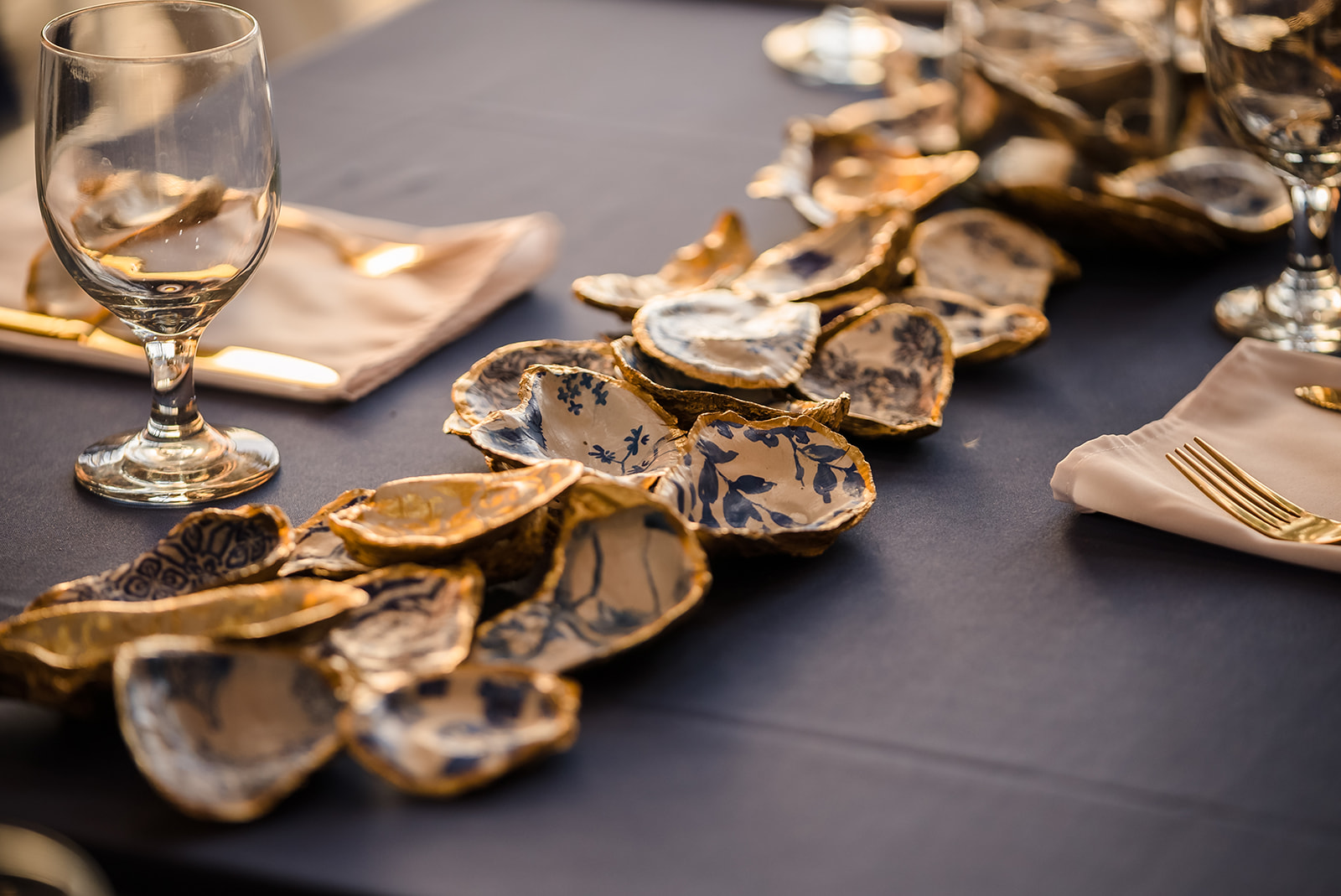 Oyster Shell Table Runner - Living on Saltwater Designs
